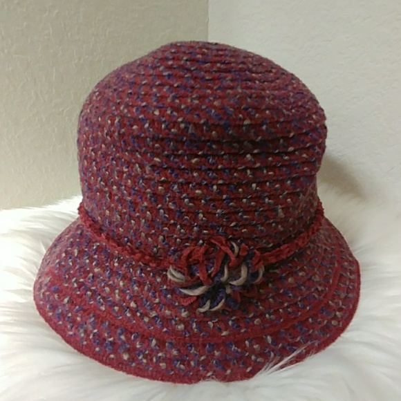 betmar | Accessories | Betmar Red Tweed Bucket Hat | Poshmark